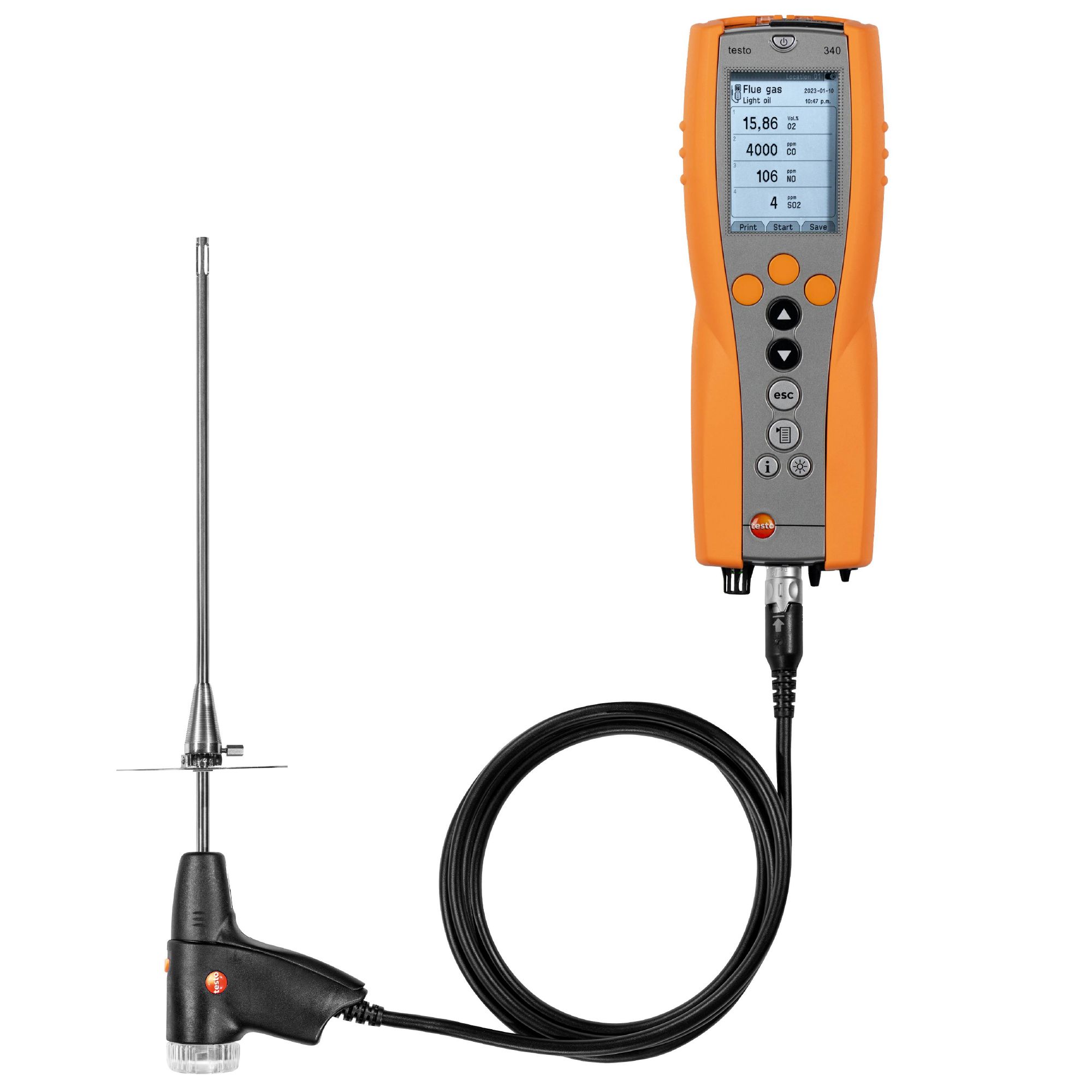 德图testo 340工业烟气分析仪便携式四组分烟气传感器工业排放分析节能排放烟气分析仪 | 烟气，气体与颗粒物-烟气分析 | 烟气，气体与 ...