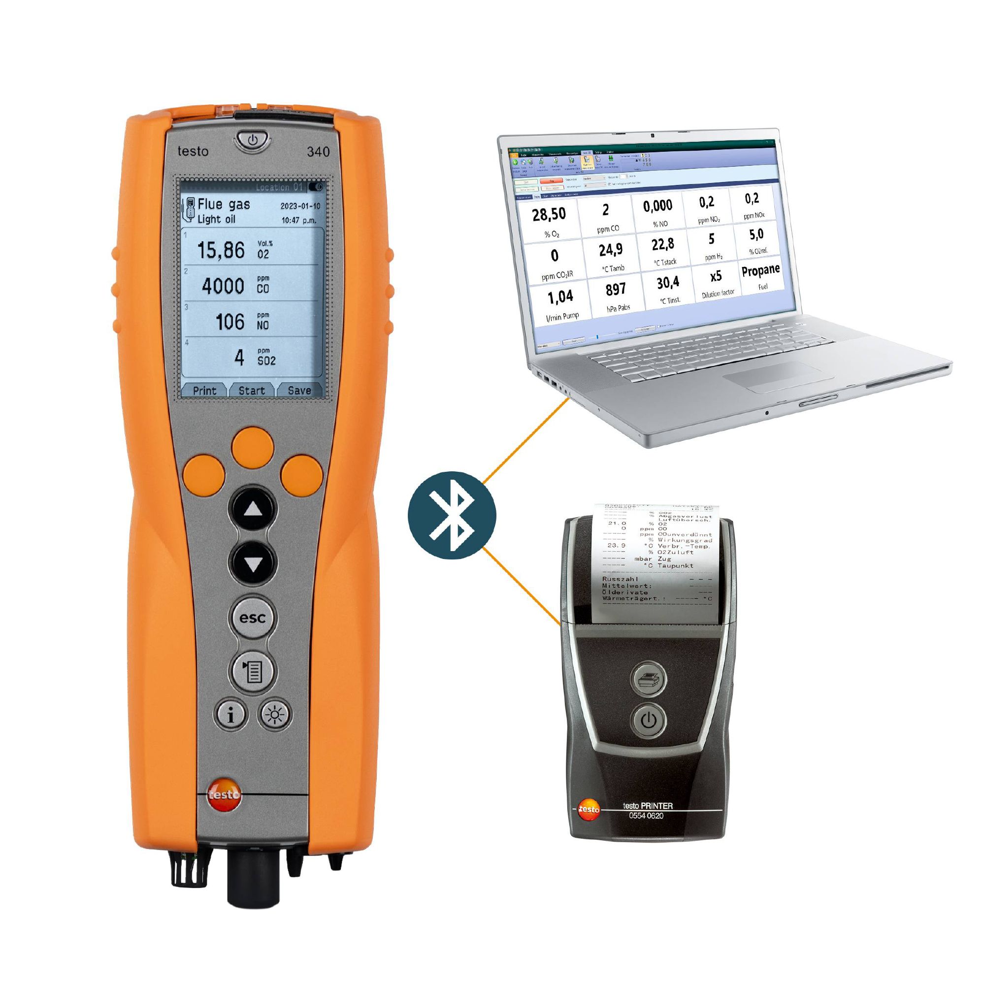 德图testo 340工业烟气分析仪便携式四组分烟气传感器工业排放分析节能排放烟气分析仪 | 烟气，气体与颗粒物-烟气分析 | 烟气，气体与 ...